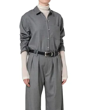 Citizens Of Humanity Kayla Wool Button Front Shirt