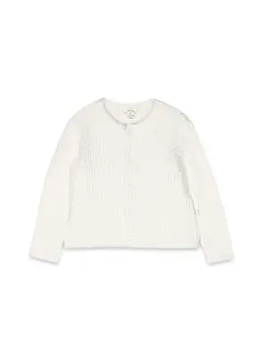 TEDDY & MINOU Cozy Cotton" Baby Cardigan - White