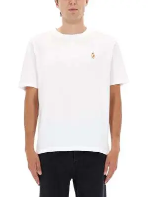 Maison Kitsuné Classic Cotton T-shirt For Edition - White