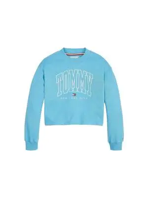 Tommy Hilfiger Mini Bold Varsity Cropped Crew Sweatshirt