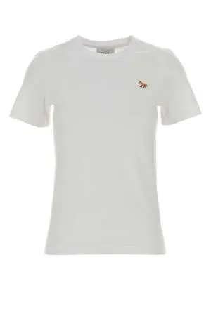 Maison Kitsuné Baband Fox" Regular Fit Cotton T-shirt - White