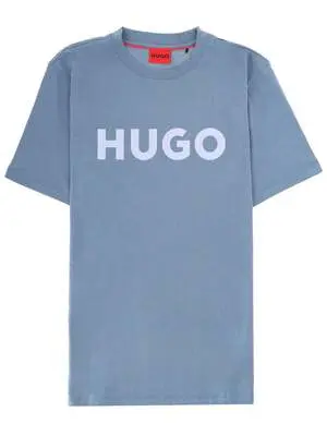 Hugo Classic Cotton Tee For - Blue