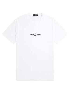 Fred Perry 100% Cotton T-shirt - White