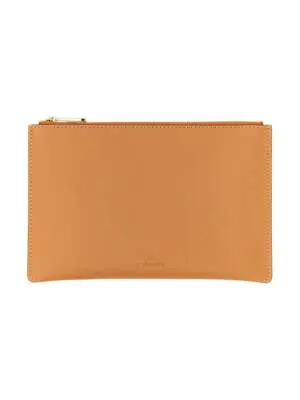 Il Bisonte Mini Leather Zip Case - Buff