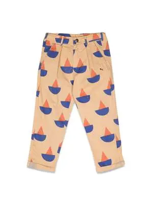 BOBO CHOSES Mini Sailboat Print Chino Pants - Multicolour