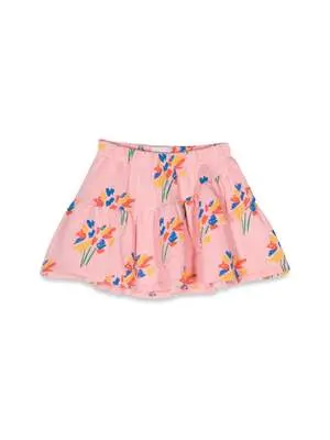 BOBO CHOSES Mini Ruffle Skirt With Playful Fireworks Design