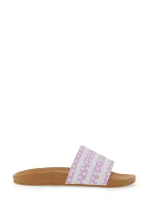 ADIDAS ORIGINALS Textured Slip-on Slipper With Cork Sole