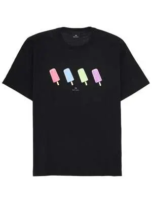 Paul Smith Organic Cotton T-shirt For - Black