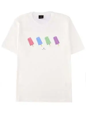 Paul Smith Organic Cotton T-shirt For - White