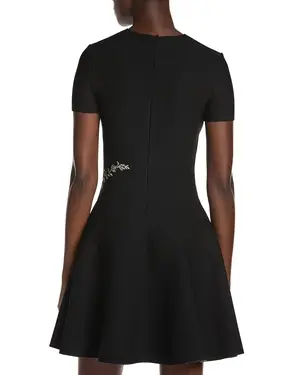 Alexander McQueen Saraband Lace Flared Mini Dress