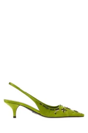 Prada Satin Pumps With 5.5 Cm Heel