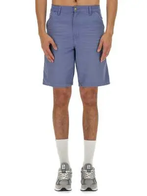 Carhartt Work In Progress Bermuda Shorts In Organic Cotton - Blue