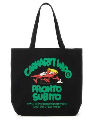 Carhartt Work In Progress Graphic Canvas Tote - Black