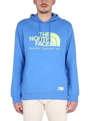 The North Face Embroidered Logo Hoodie - Blue