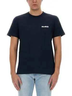 Woolrich Logo T-shirt - Blue