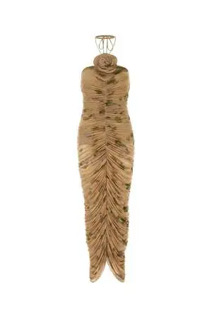 Magda Butrym Printed Stretch Mesh Mini Dress - Floral