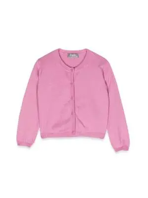 IL GUFO Mini Tricot Cardigan - Pink