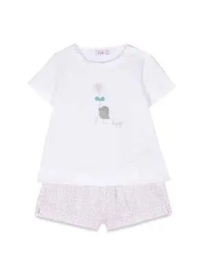IL GUFO Two-piece Set With Printed Shorts - Multicolour