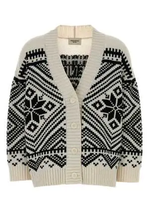 WEEKEND Embroidered Wool Oversize Cardigan - Printed