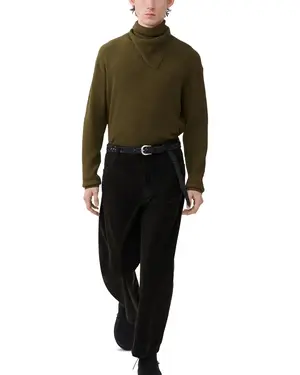 Studio Nicholson Slim Cotton Ribbed Turtleneck Sweater