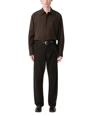 Studio Nicholson Classic Cotton Relaxed Point Collar Shirt