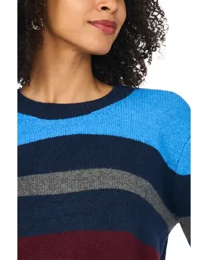 Vince Camuto Striped Crewneck Sweater