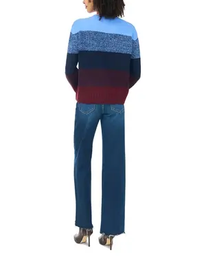 Vince Camuto Striped Crewneck Sweater