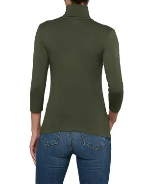 L'Agence Aja Turtleneck Three Quarter Sleeve Top