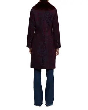 L'Agence Laney Faux Fur Collar Coat