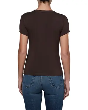 L'Agence Ressi Short Sleeve Crewneck Tee