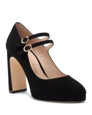 STUART WEITZMAN Babette Platform Mary Jane Pumps - Black