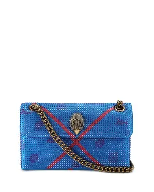 Kurt Geiger Kensington Rhinestone Embellished Crossbody - Blue