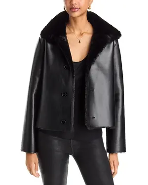 Generation Love Delphine Reversible Faux Fur Coat