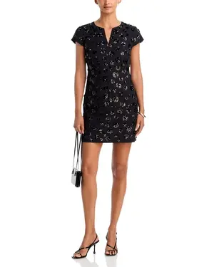 MILLY Pat Sequin Mini Dress