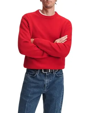 Rag & Bone Vernon Cashmere Crewneck Shirt - Red