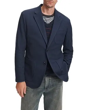Rag & Bone Becker Cotton Knit Pique Sport Coat - Navy