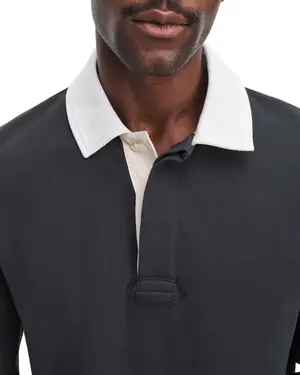 Rag & Bone Classic Cotton Solid Pique Polo Shirt