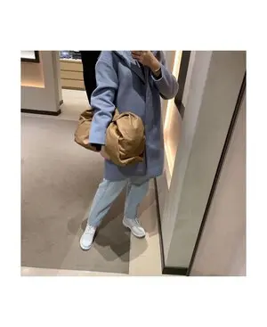 Bottega Veneta Gathered Open Top Shoulder Bag