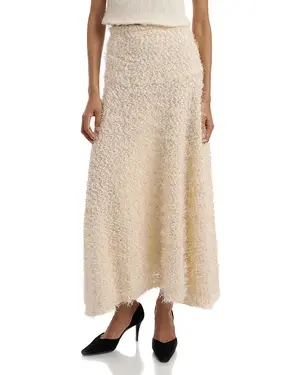 LIBEROWE Ingrid Chenille Tweed Midi Skirt