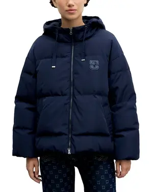 Gerard Darel Alie Puffer Coat - Navy
