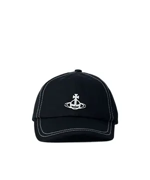 VIVIENNE WESTWOOD Logo Graphic Baseball Cap - Black