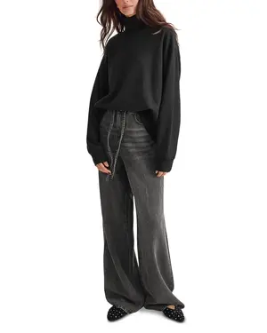 Splendid Winslow Long Sleeve Mock Neck Sweater