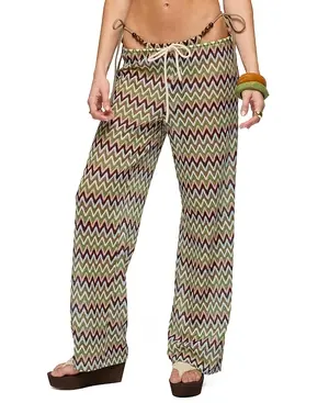 EDIKTED Mindee Zigzag Crochet Pants