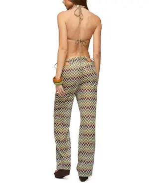 EDIKTED Mindee Zigzag Crochet Pants