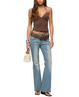 EDIKTED Lihee Stone Halter Top