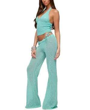 EDIKTED Bena Textured Knit Halter Top