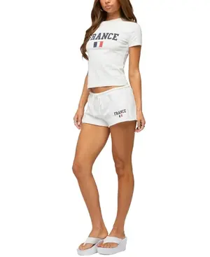 EDIKTED France Low Rise Micro Shorts