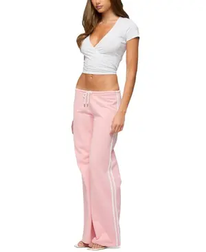 EDIKTED Yilenah Wrap V Neck Top