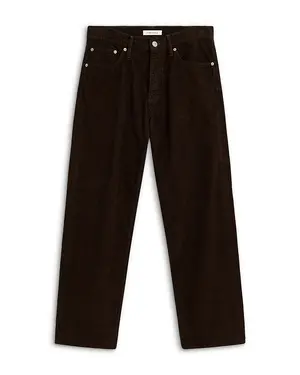 SUNFLOWER Cotton Loose Fit Corduroy Trousers - Brown