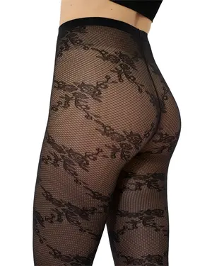 Wolford Floral Lace Tights
